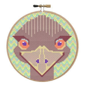 Emu Cross Stitch Pattern: Australian Bird (PDF Download) - Etsy