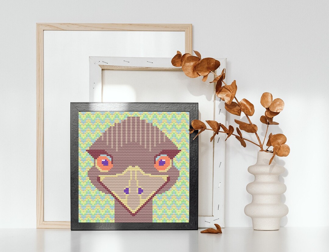 Emu Cross Stitch Pattern: Australian Bird (PDF Download) - Etsy