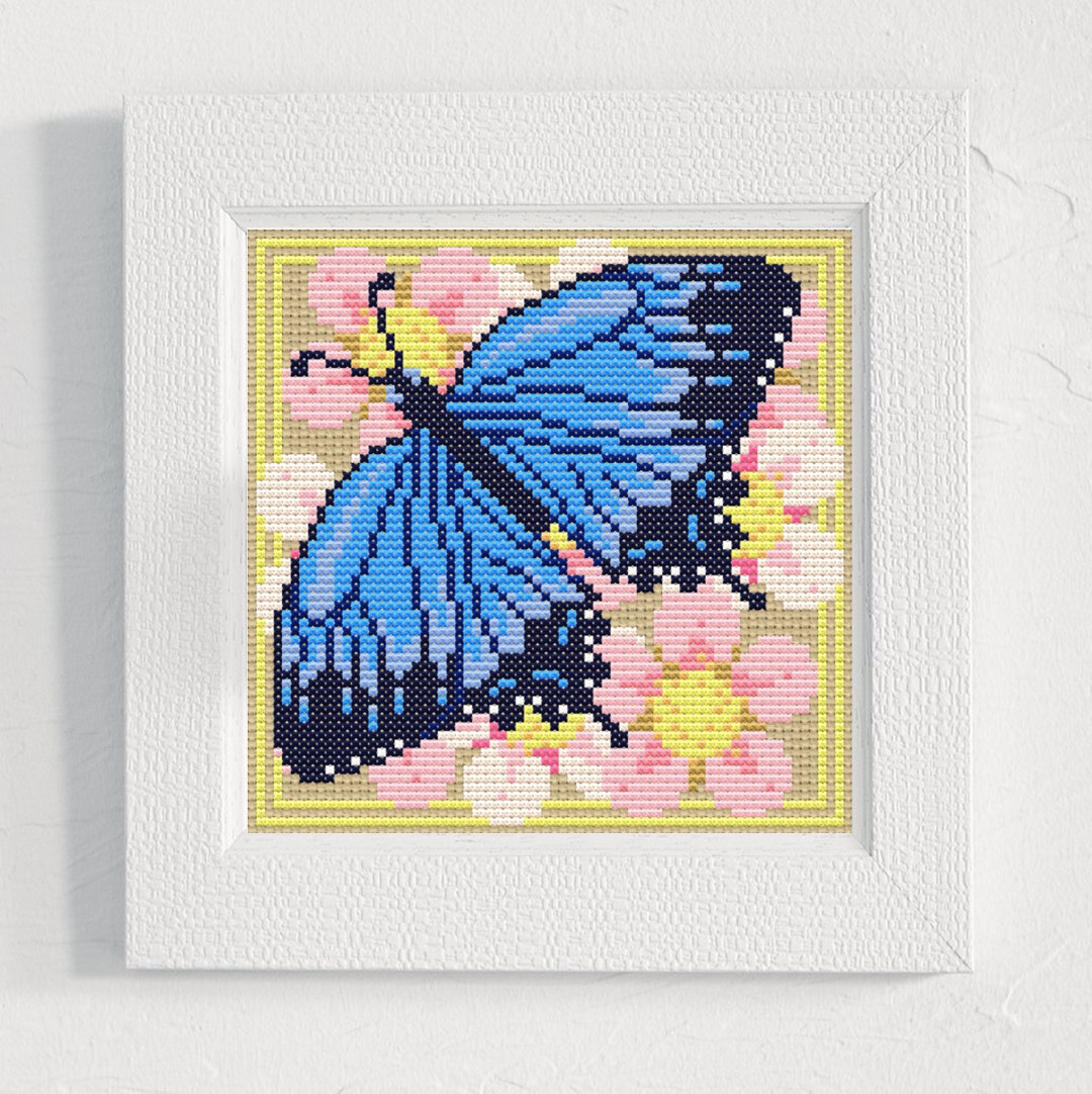 Ulysses Butterfly Cross Stitch Pattern, Blue Butterfly, PDF Download - Etsy