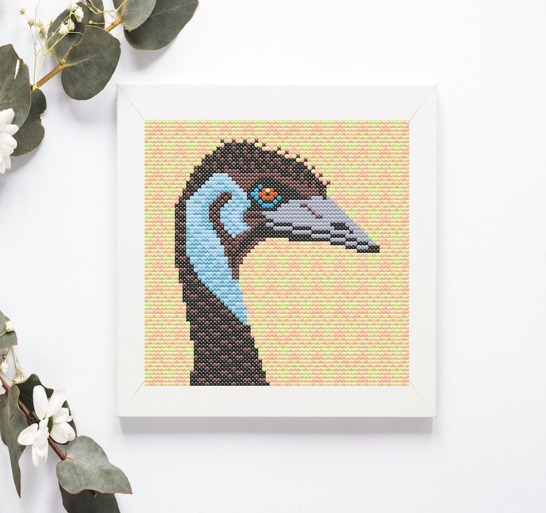 Emu Cross Stitch Pattern, Australian Bird, PDF Download - Etsy