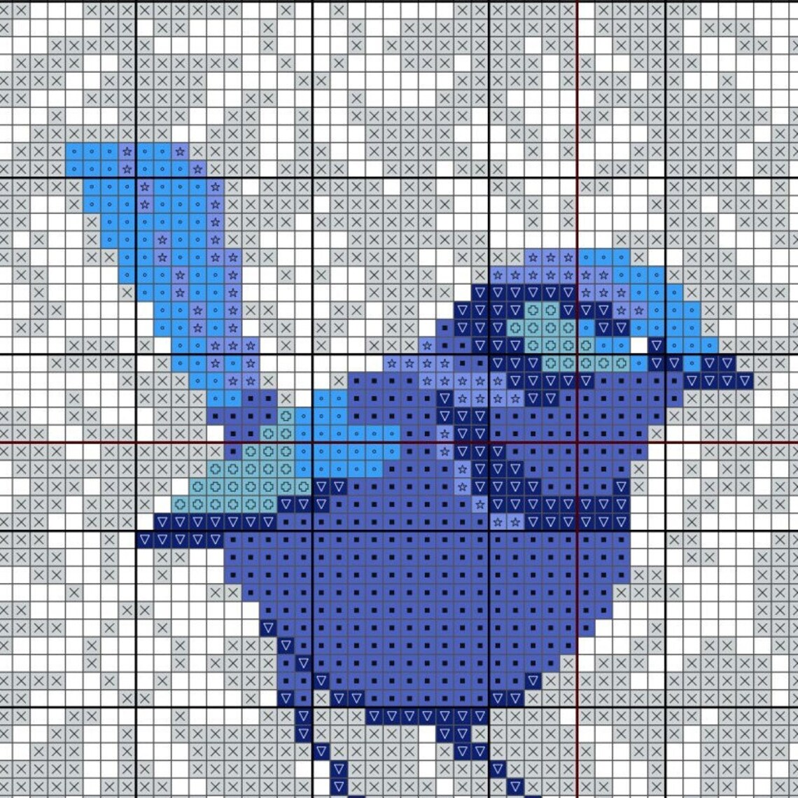 Splendid Wren Cross Stitch Pattern, Australian Bird, Blue Fairy Wren ...