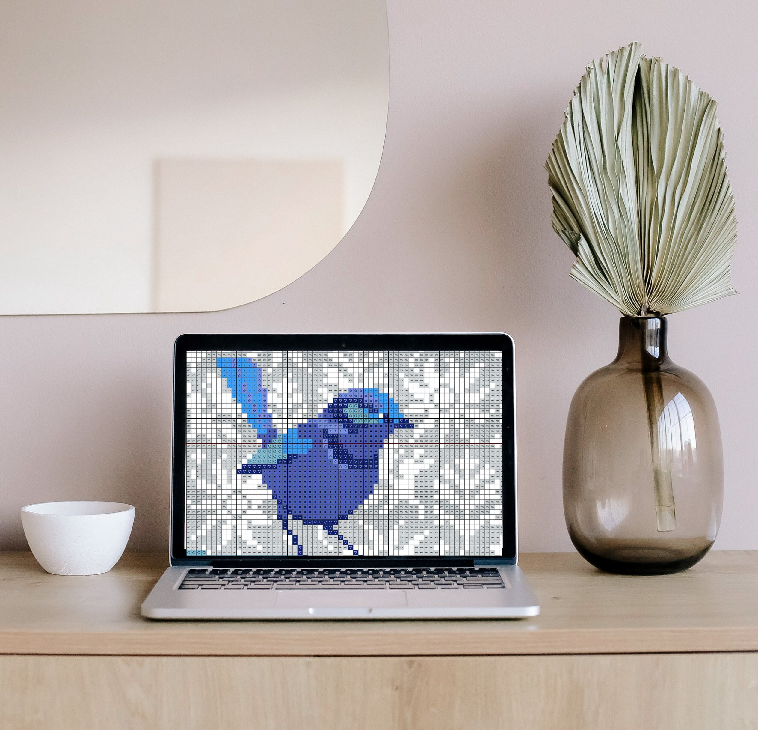 Splendid Wren Cross Stitch Pattern, Australian Bird, Blue Fairy Wren ...