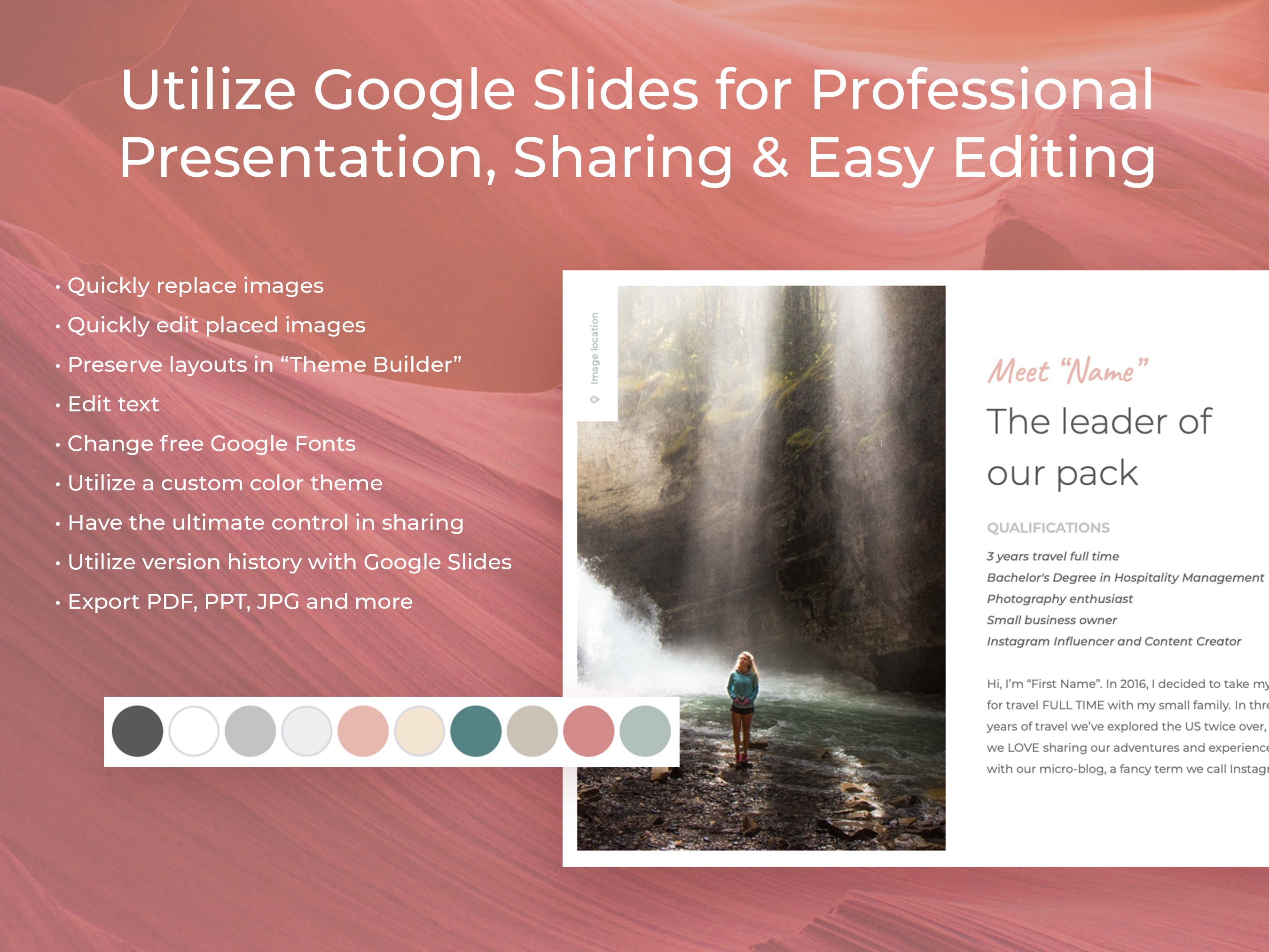 Editable Modern Media Kit in Google Slides - Etsy