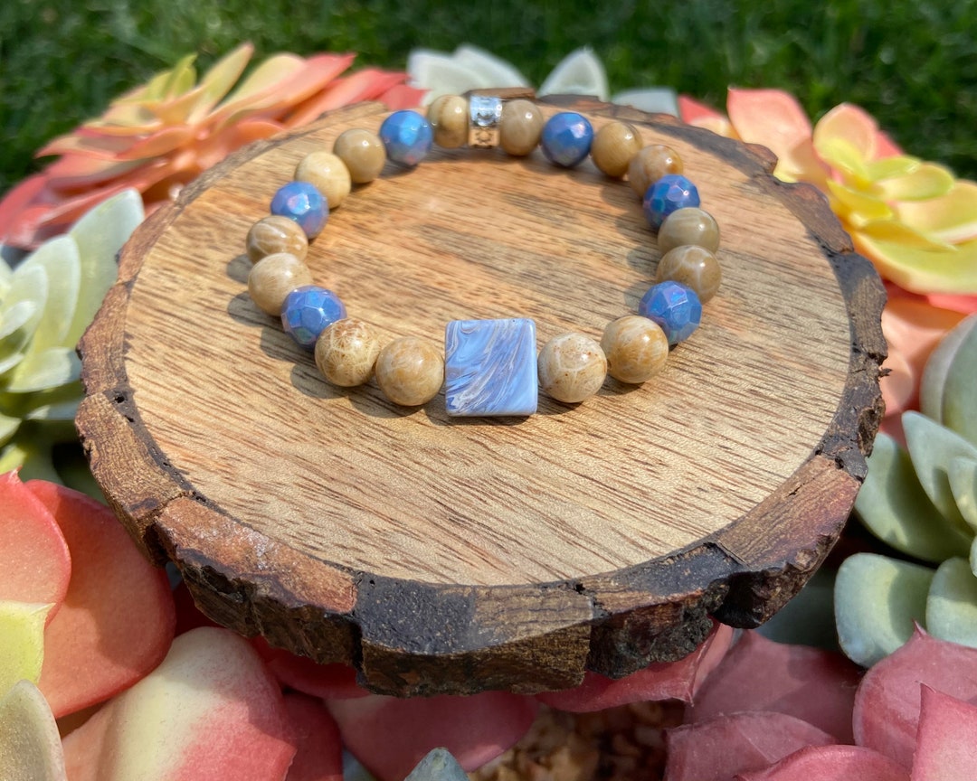 Lake Superior Swirl Slag Bracelet - Etsy