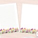 A4 Lined and Unlined Tulip Printable Paper | Spring Writing Sheets ...