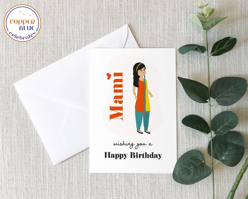 Mami Happy Birthday Card | Indian Maternal Auntie Birthday Wishes ...