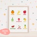 Fruit Poster Printable Wall Art, Montessori Nursery Print, Educational ...