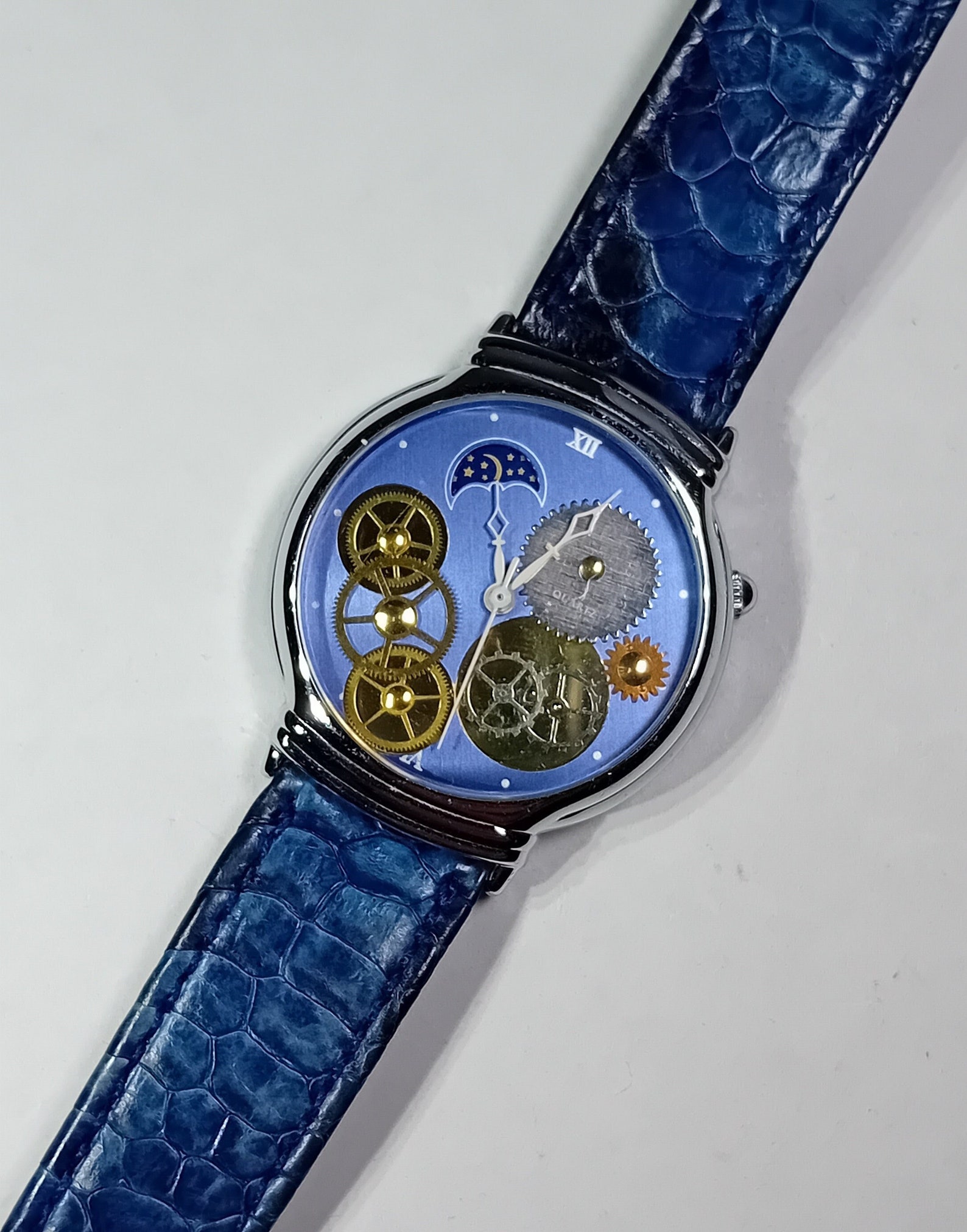 Rare Multifunction Watch With Toothed Dials and Moon Phases - Etsy