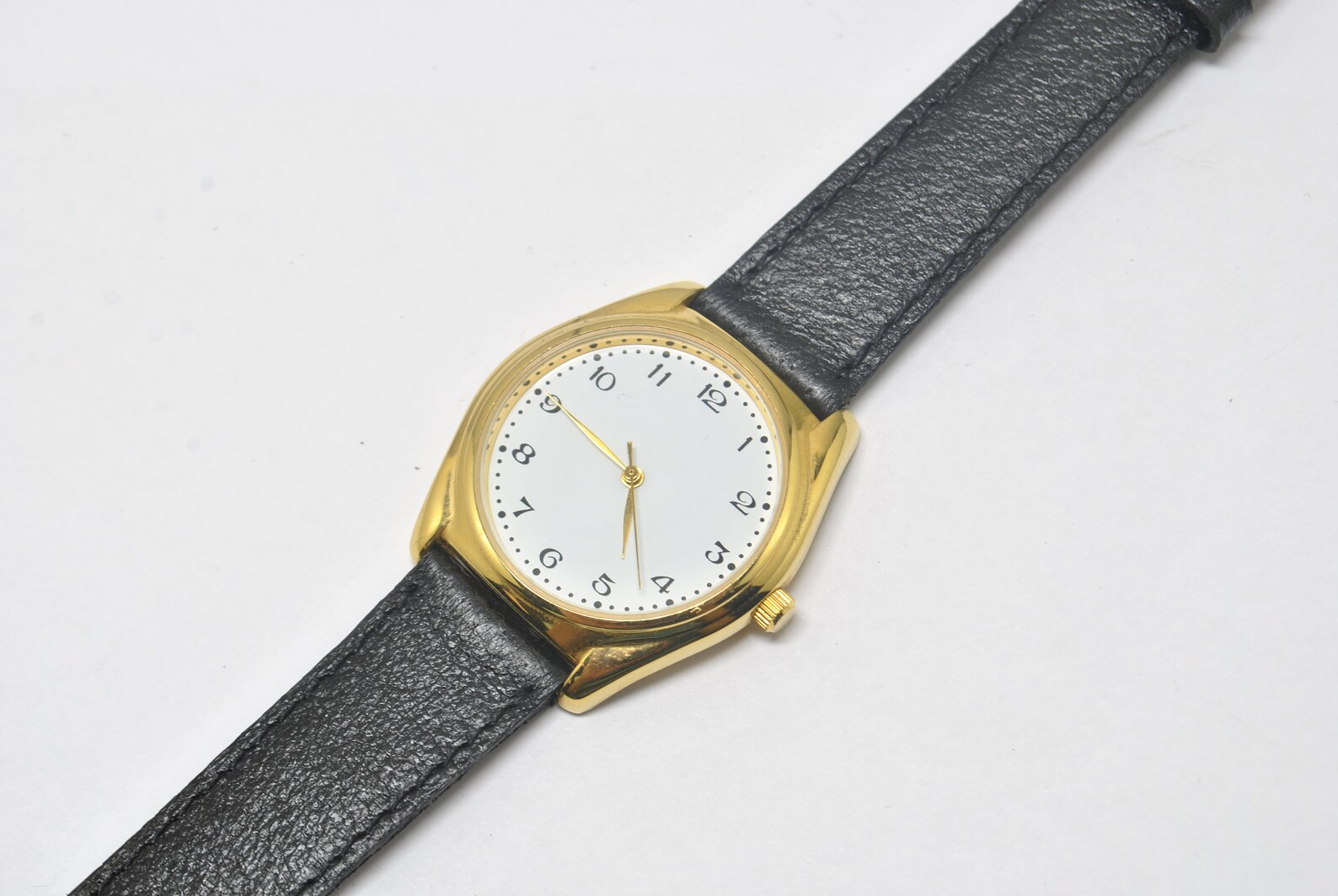 Classic Vintage Gold Watch With Arabic Numerals Dial - Etsy