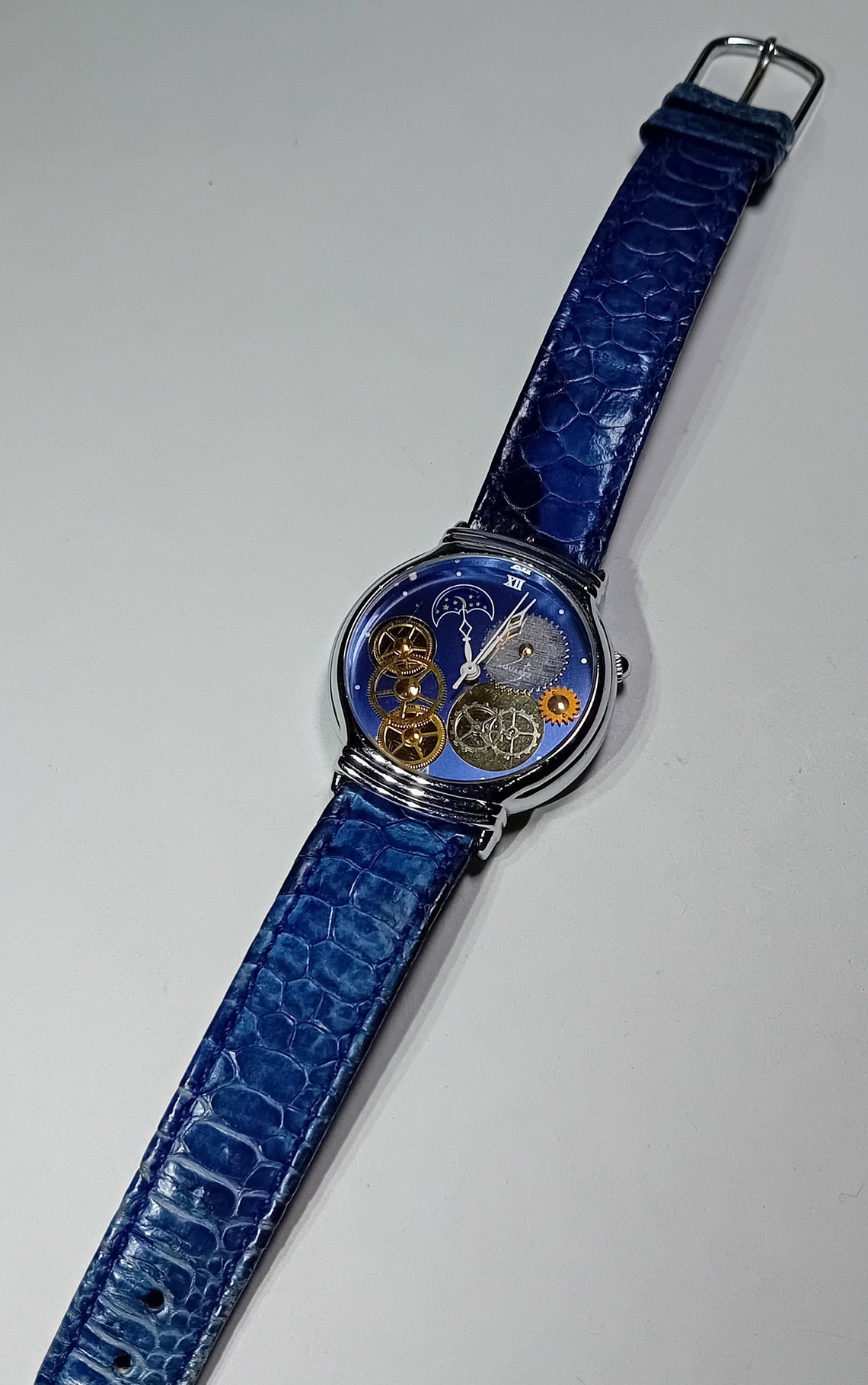 Rare Multifunction Watch With Toothed Dials and Moon Phases - Etsy