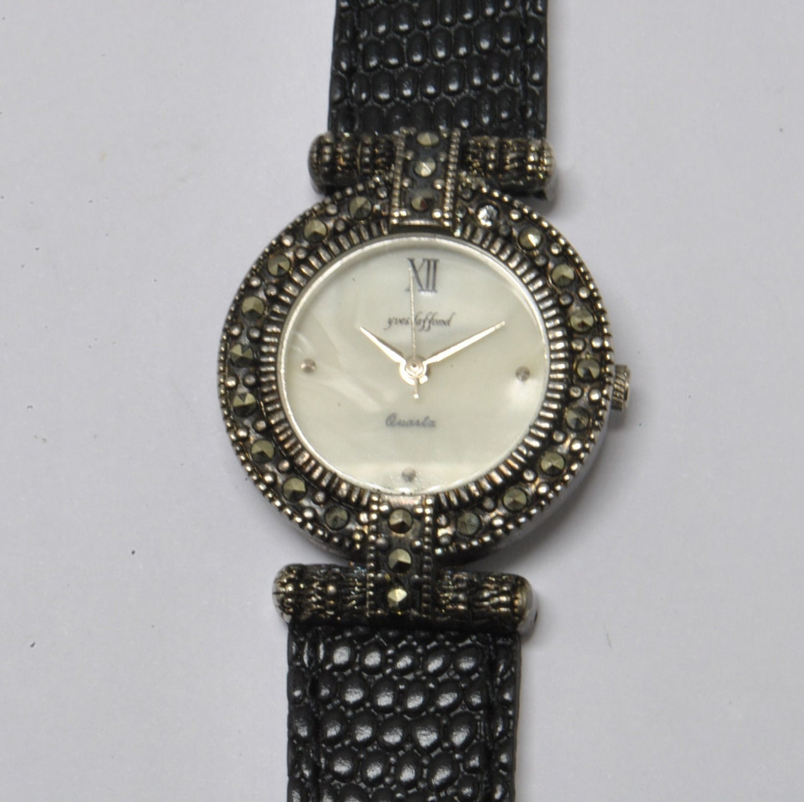 Montre YVES LAFFOND vintage en métal et marcassite et cadran - Etsy France