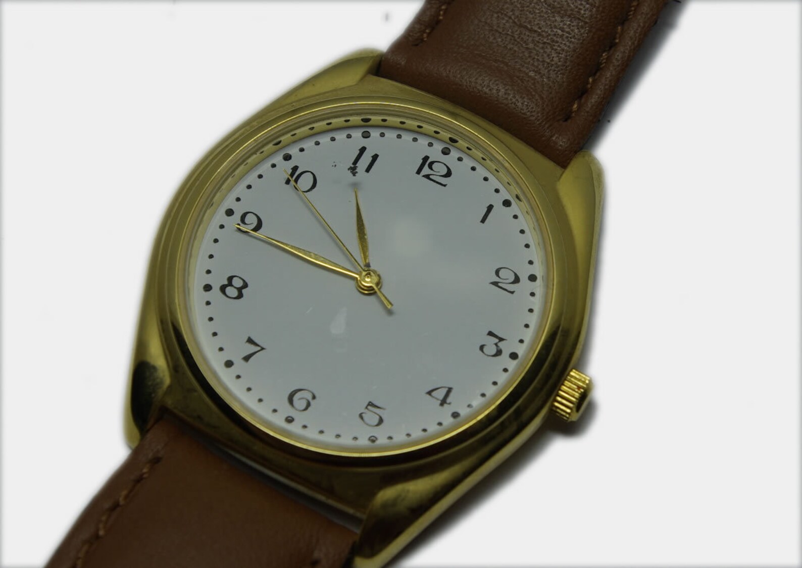 Classic Vintage Gold Watch With Arabic Numerals Dial - Etsy