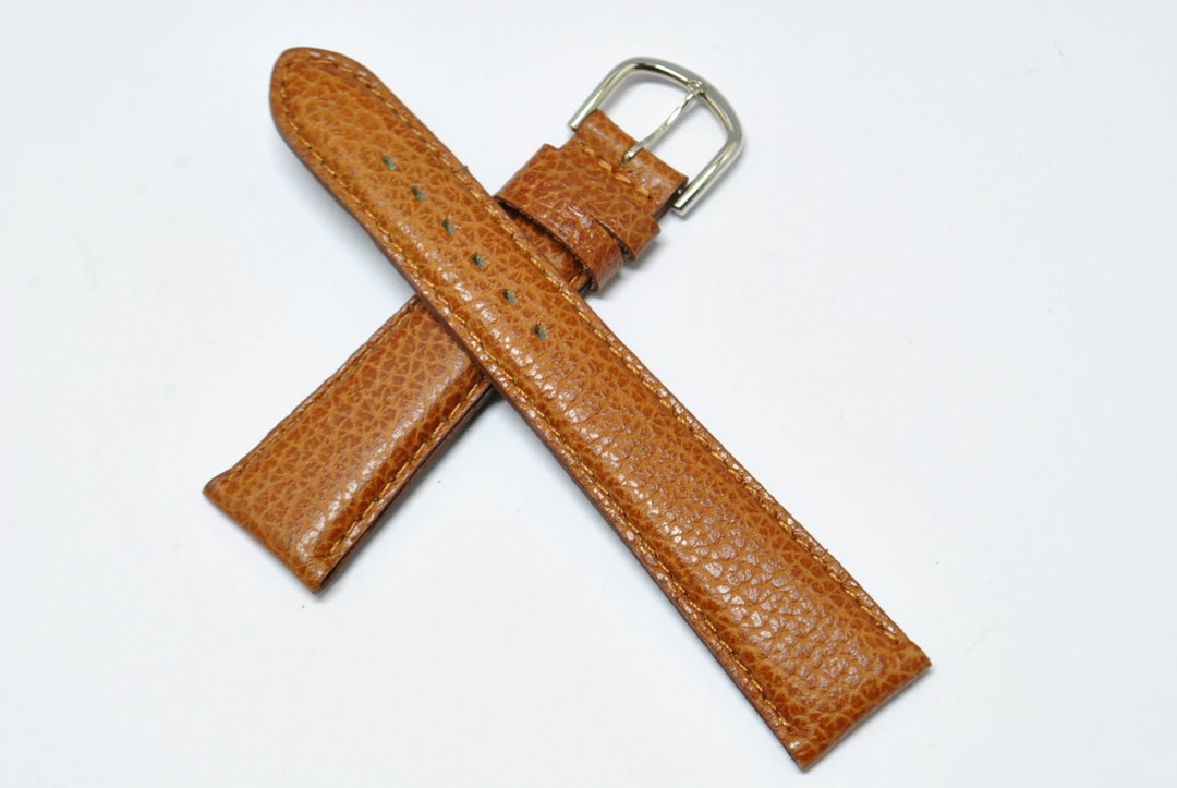 20mm, Gold Leather Watch Strap - Etsy