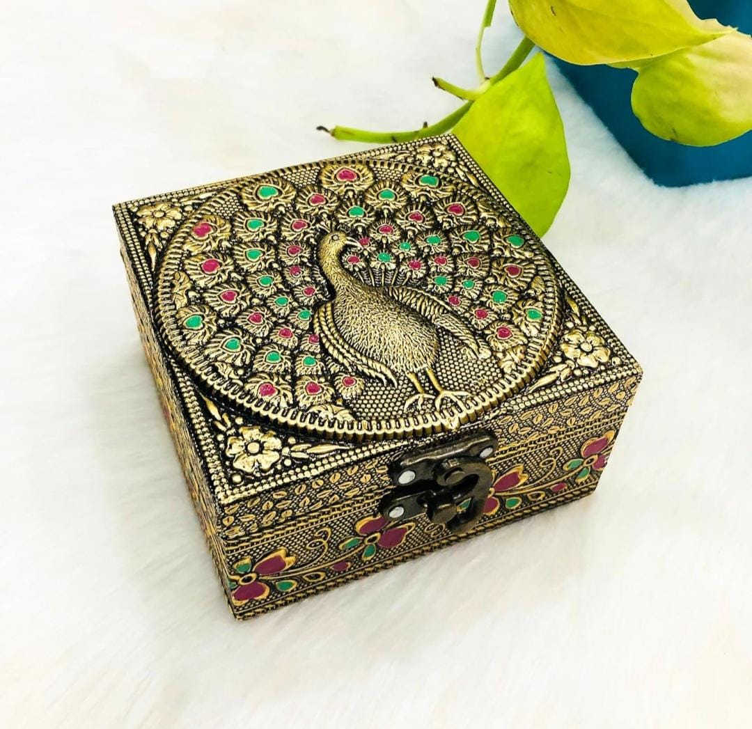 Antique Jewelry Box Vanity Box - Etsy