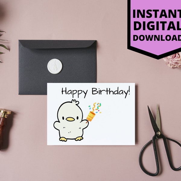 Duck Birthday Card - Etsy