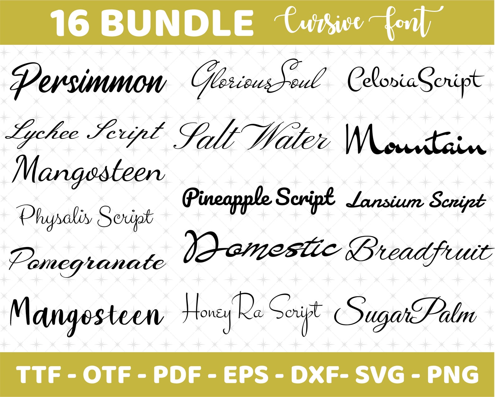 Cursive SVG Cursive Bundle Cursive Font for Cricut Bundle Cursive Font ...