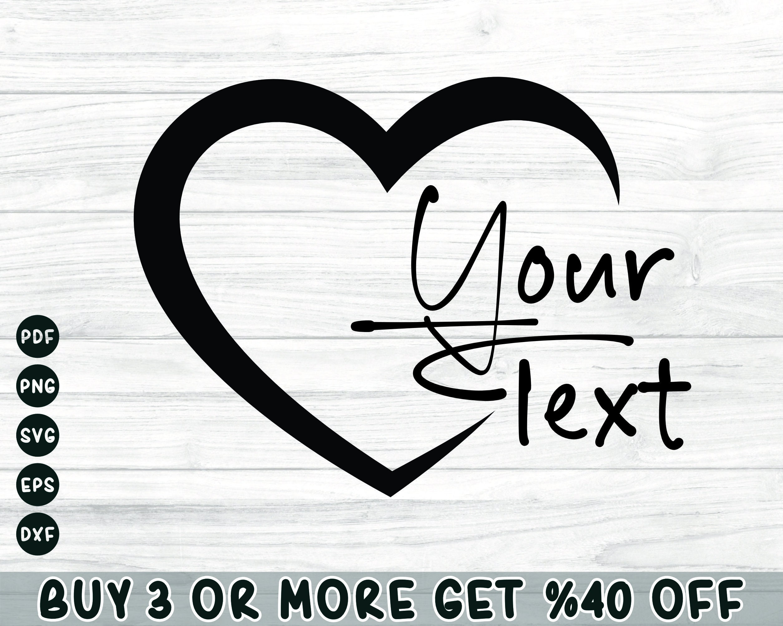 Heart, Heart Svg, Love Name Svg, Love Monogram, Heart Name Frame for ...