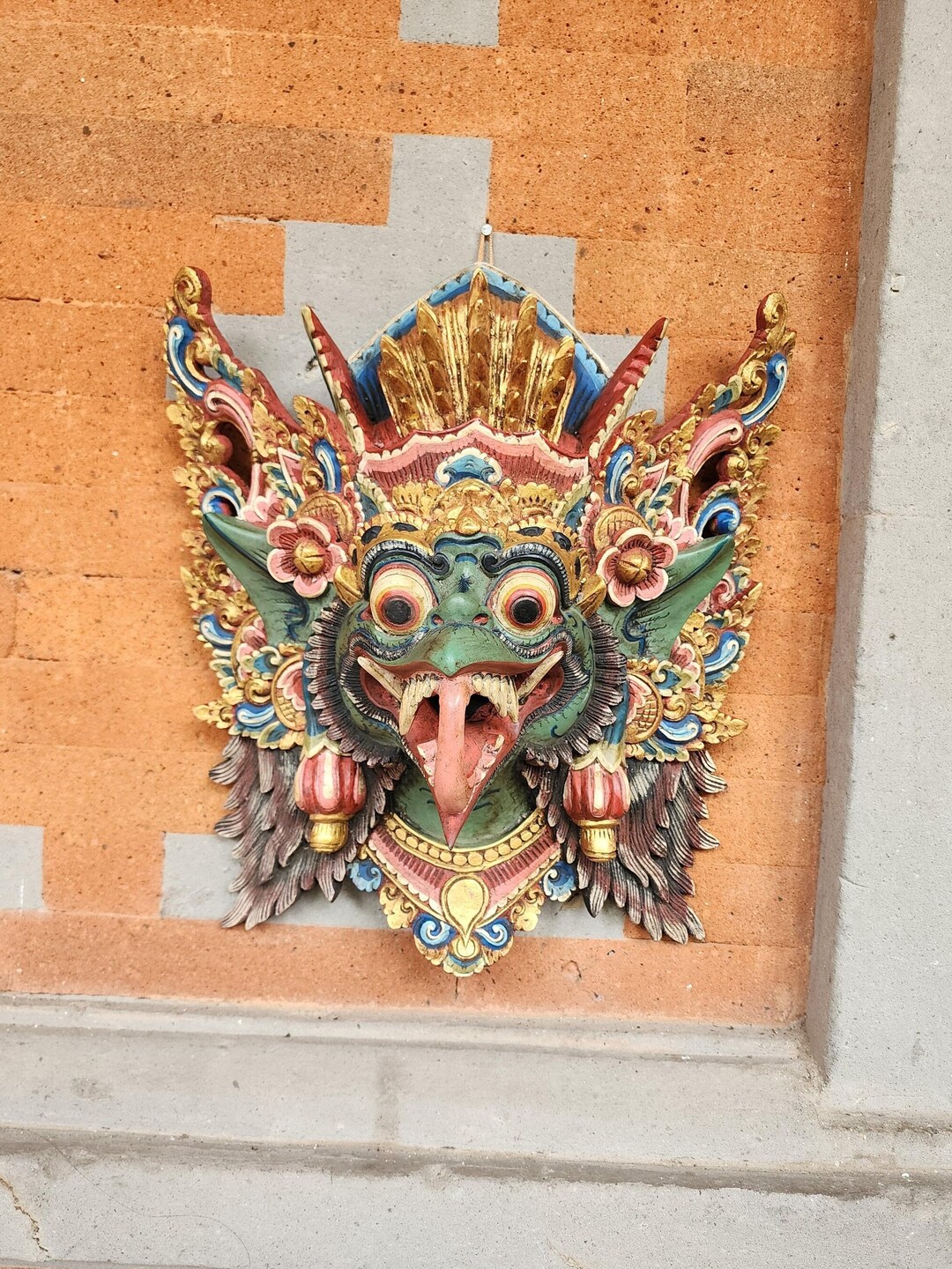 35cm Garuda Wooden Mask Garuda Bali Mask Mythology Exclusive Vintage ...
