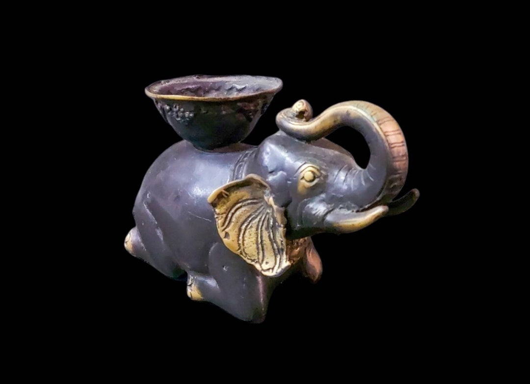 Candle Holder of Elephant , Bronze Elephant Sculpture,elephant Figurine ...