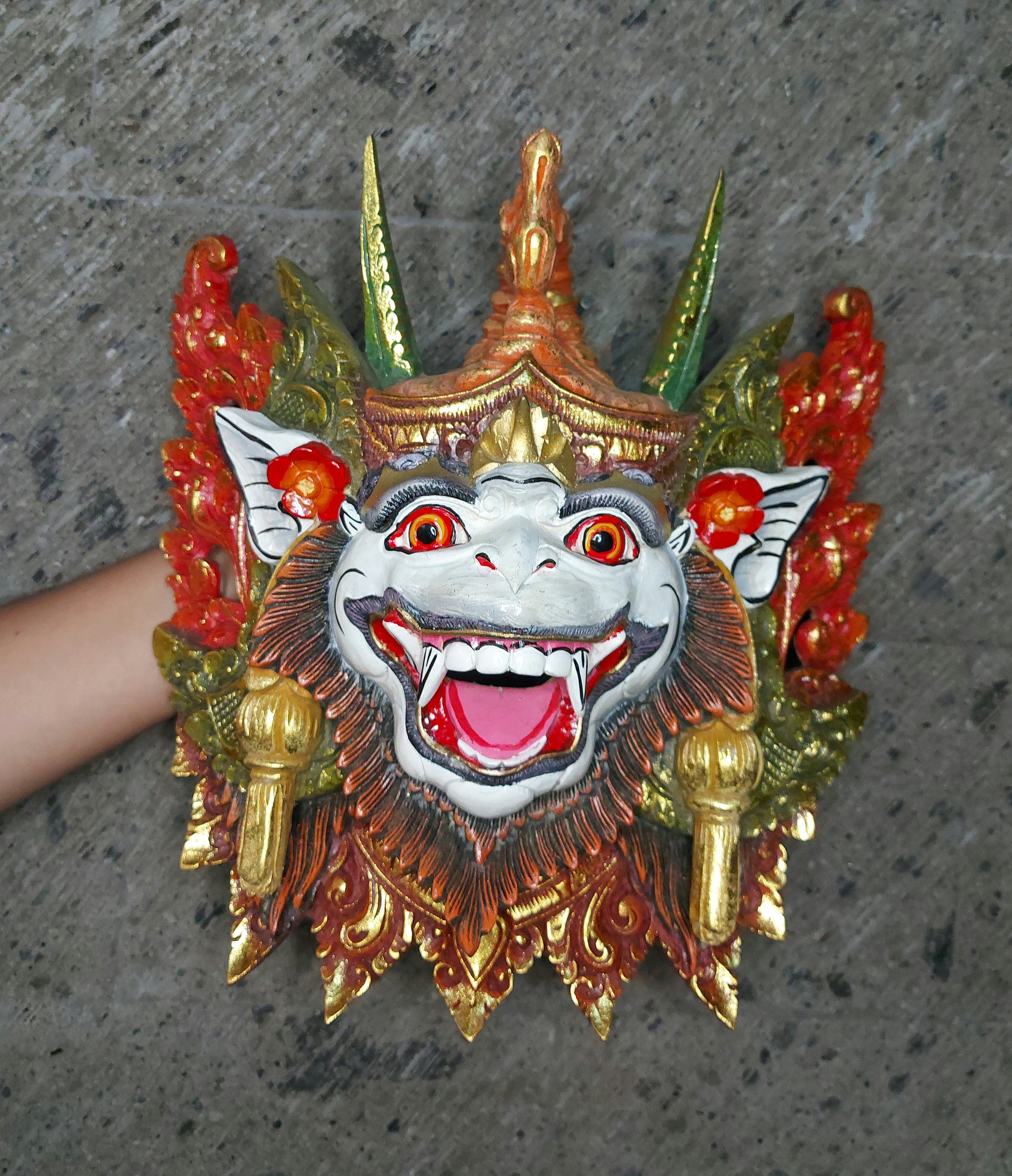 Wooden Hanuman Mask , Hanuman Mask , Lord Hanuman , Balinese Mythology ...
