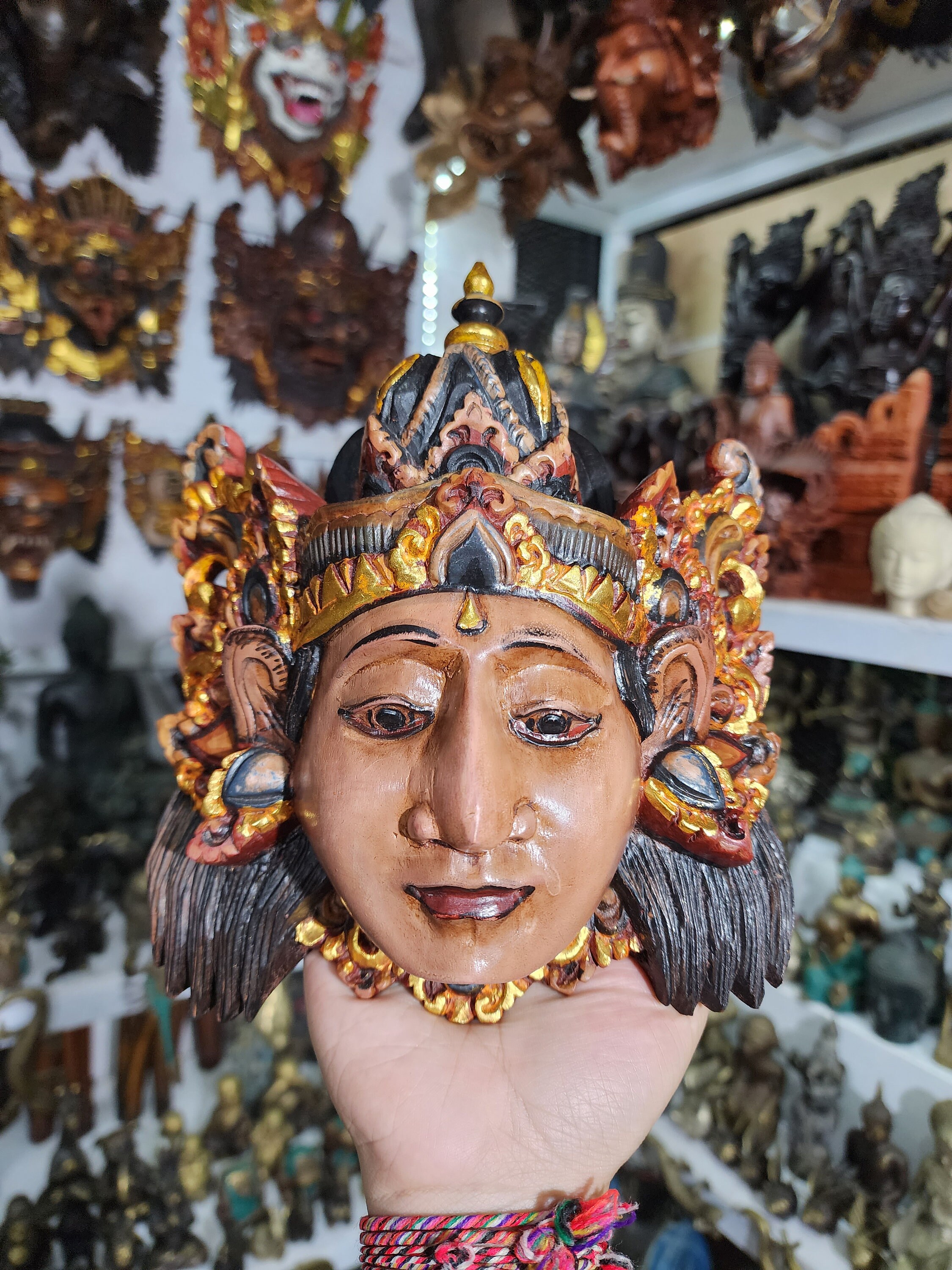 Rama Wooden Mask, Ramayana Story, Wedding Wooden Mask, Wooden Balinese ...