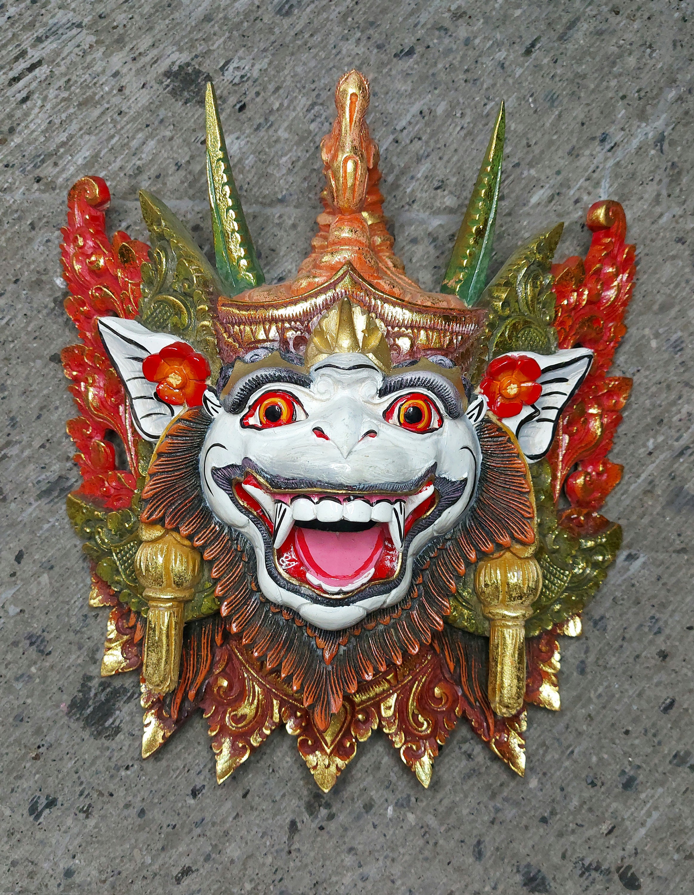 Wooden Hanuman Mask , Hanuman Mask , Lord Hanuman , Balinese Mythology ...