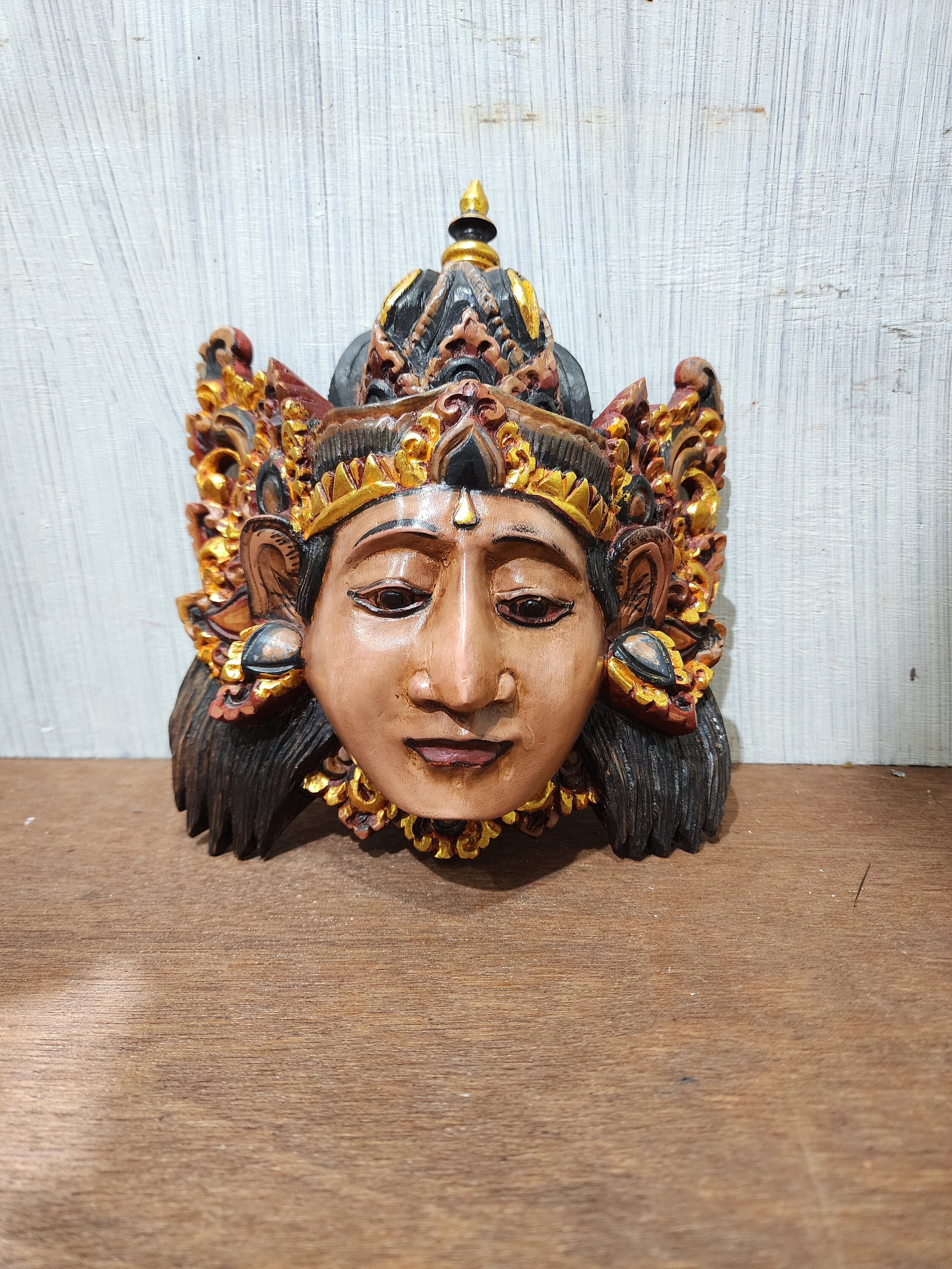 Rama Wooden Mask, Ramayana Story, Wedding Wooden Mask, Wooden Balinese ...