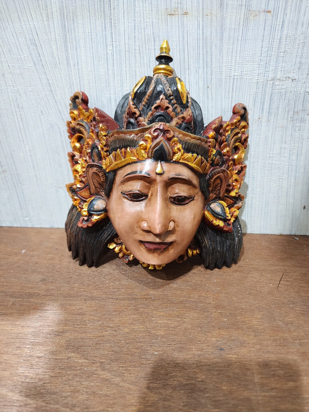 Rama Wooden Mask, Ramayana Story, Wedding Wooden Mask, Wooden Balinese ...