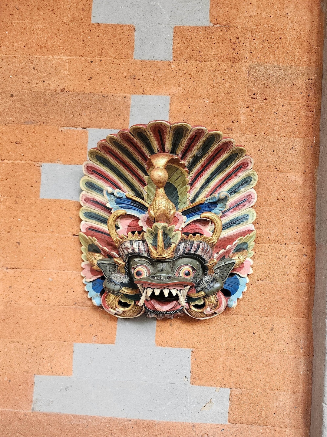 21 Cm Wooden Boma Mask , Boma Mask , Balinese Mythology , Wooden Mask ...