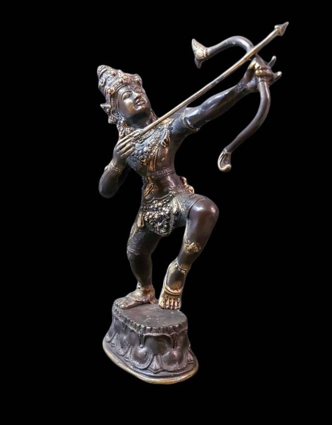 Arjuna Sculpture, 12 Arjuna Statue , Vintage Bronze Arjuna , Epic ...