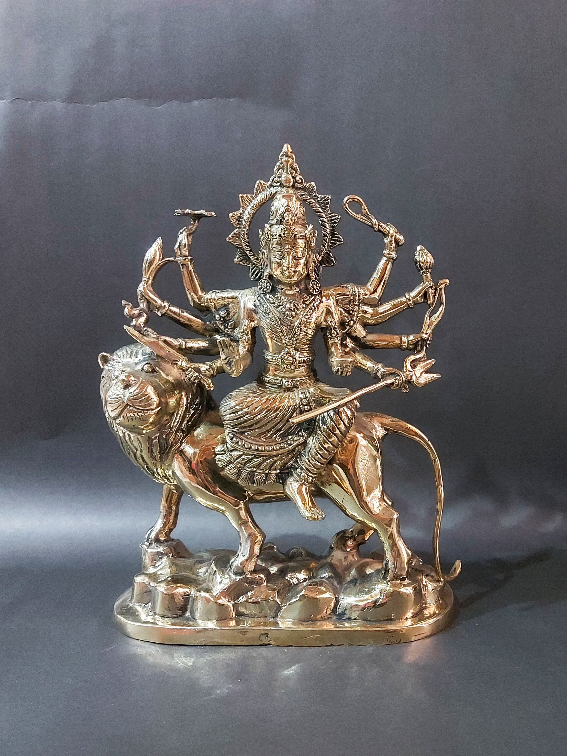 Art & Collectibles Sculpture Antique Mahakali Statue Vintage Bronze ...