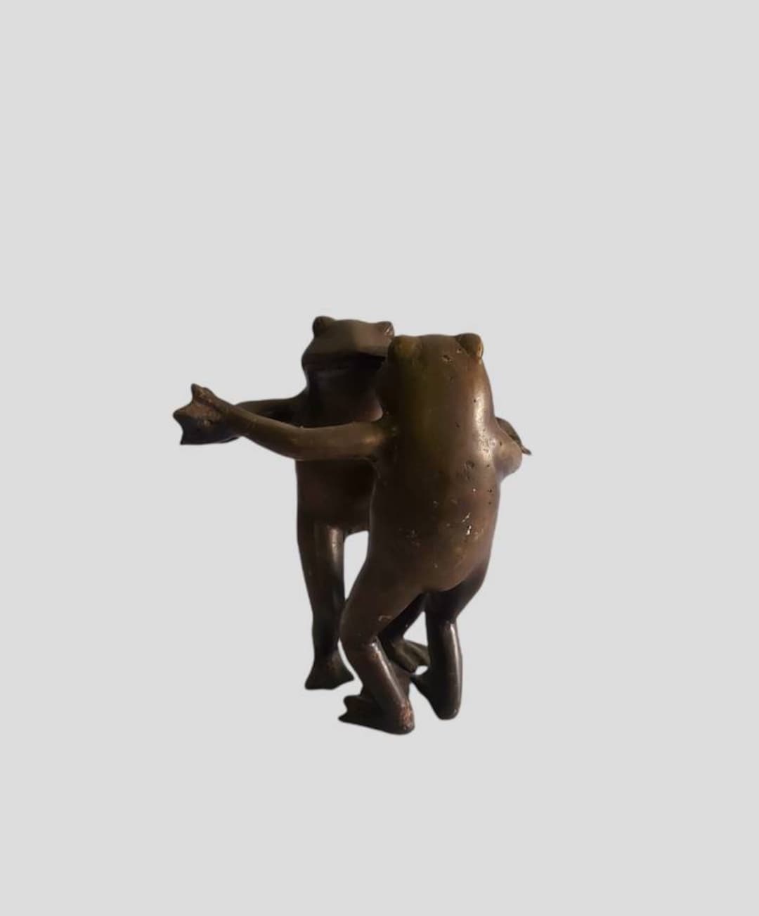 Bronze Couple Dancing Frog 7 Inch , Bronze Couple Statue , Tango Dance ...