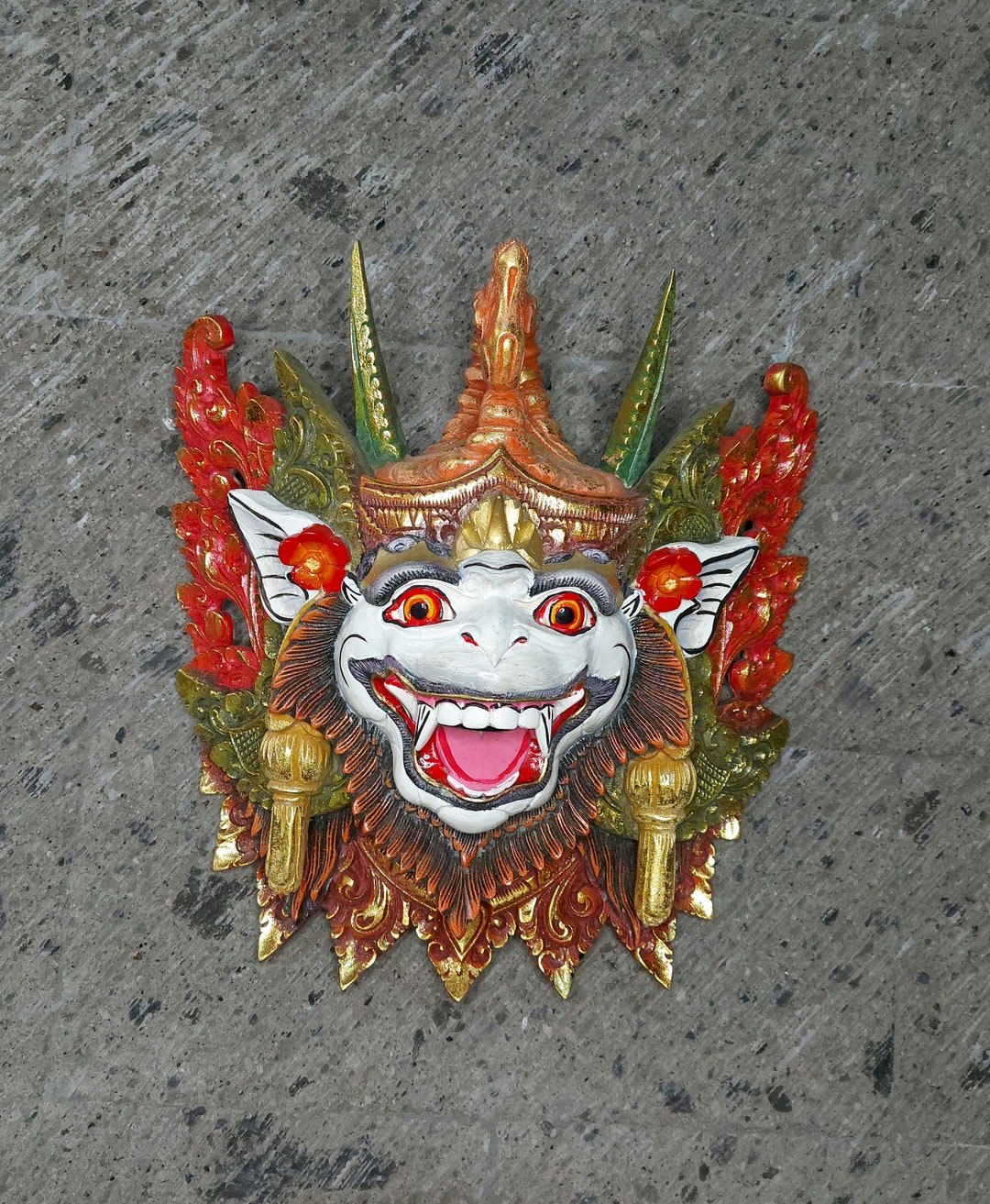 Wooden Hanuman Mask , Hanuman Mask , Lord Hanuman , Balinese Mythology ...