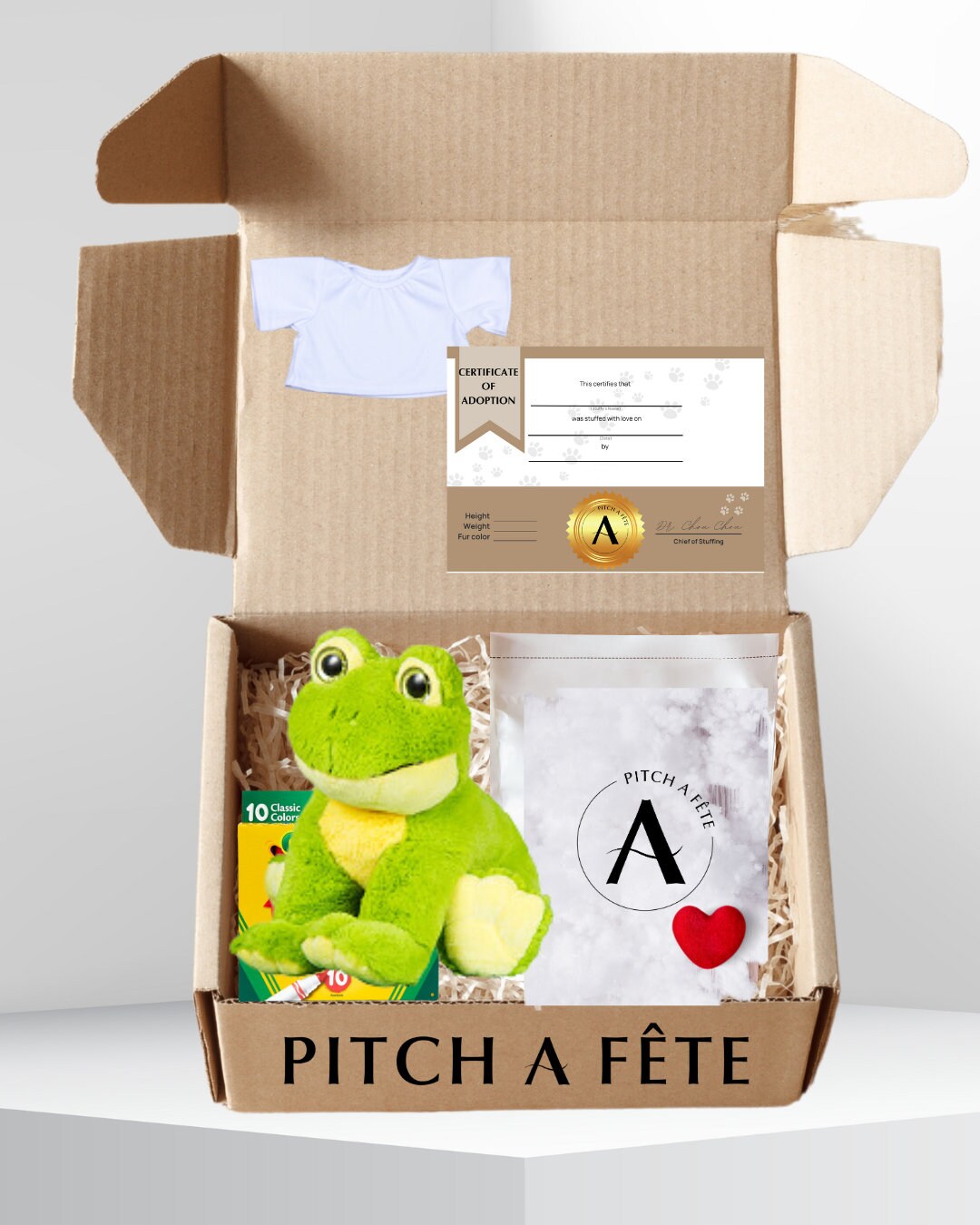 Make Your Own Stuffed Animal DIY Plush Pal Kit 16 In. Frog Unstuffed ...