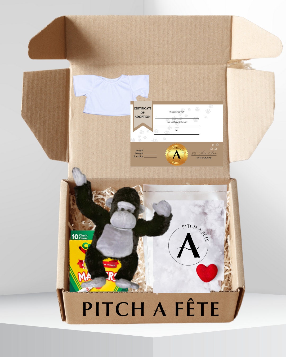 Make Your Own Stuffed Animal DIY Plush Pal Kit 16 In. Gorilla Unstuffed ...