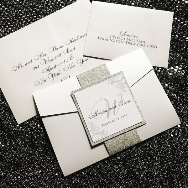 Pocketfold Wedding Invitation - Etsy