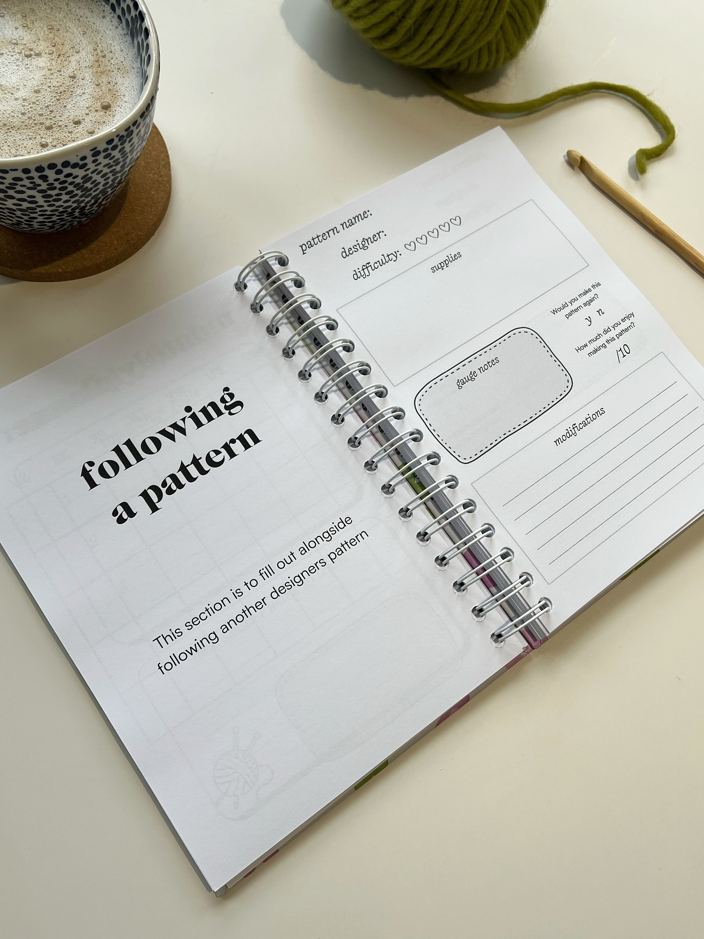 Craft Planner | Craft Journal, Cute Knitting and Crochet Project ...