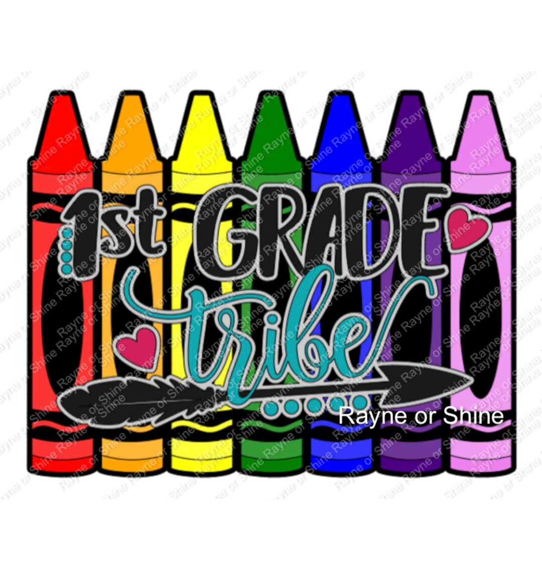 First 1st Grade Tribe PNG Sublimation File. Digital - Etsy Canada