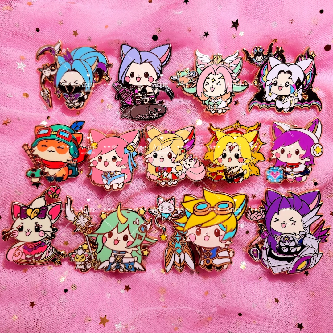 Jinx Pin Hall of Legends Ahri Pin Neeko Pin Morgana Pin Akali Pin ...