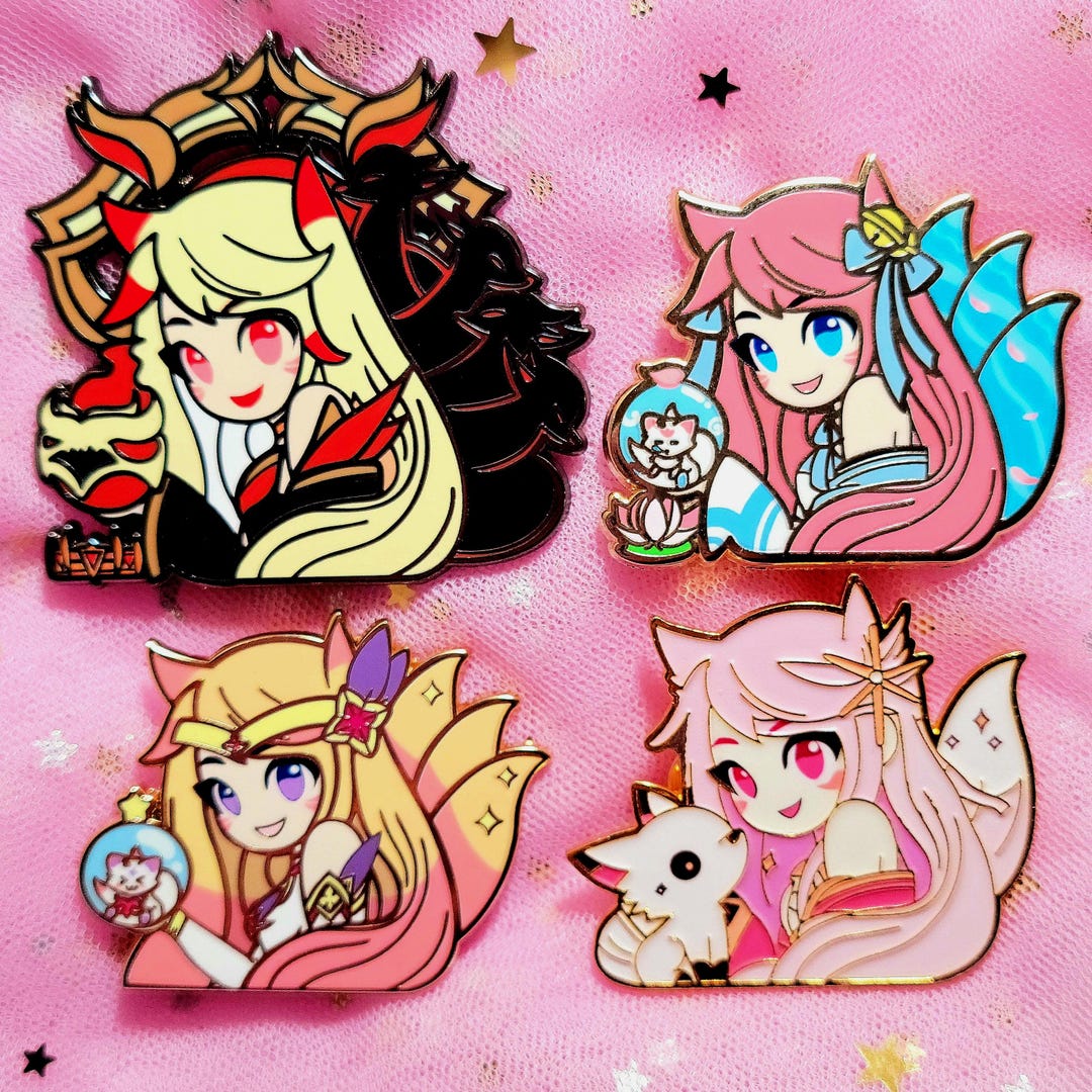 Ahri Pin Hall of Legends Ahri Pin Star Guardian Ahri Pin Spirit Blossom ...