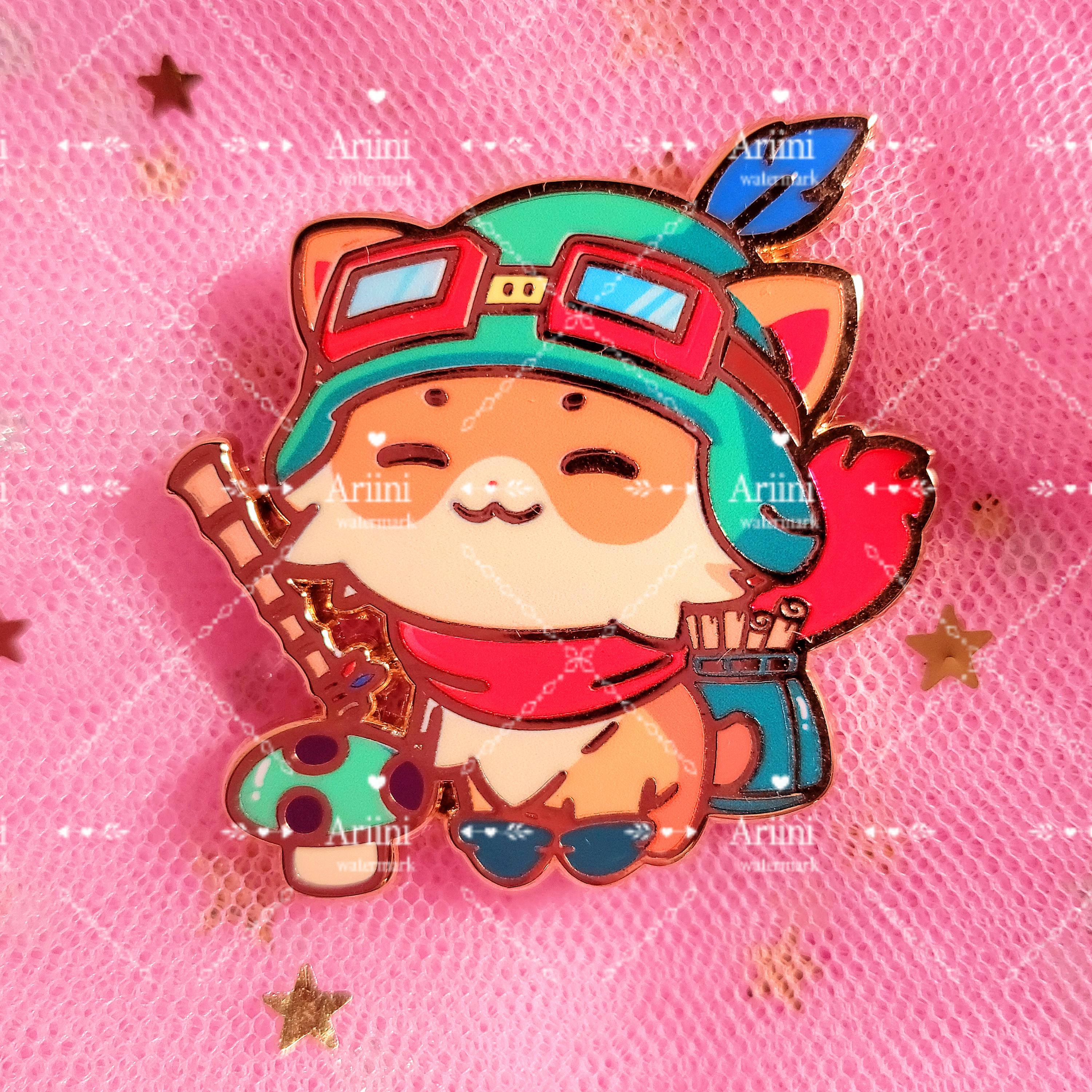 Teemo Pin Teemo Enamel Pin Arcane Pin Puppy Series LOL - Etsy
