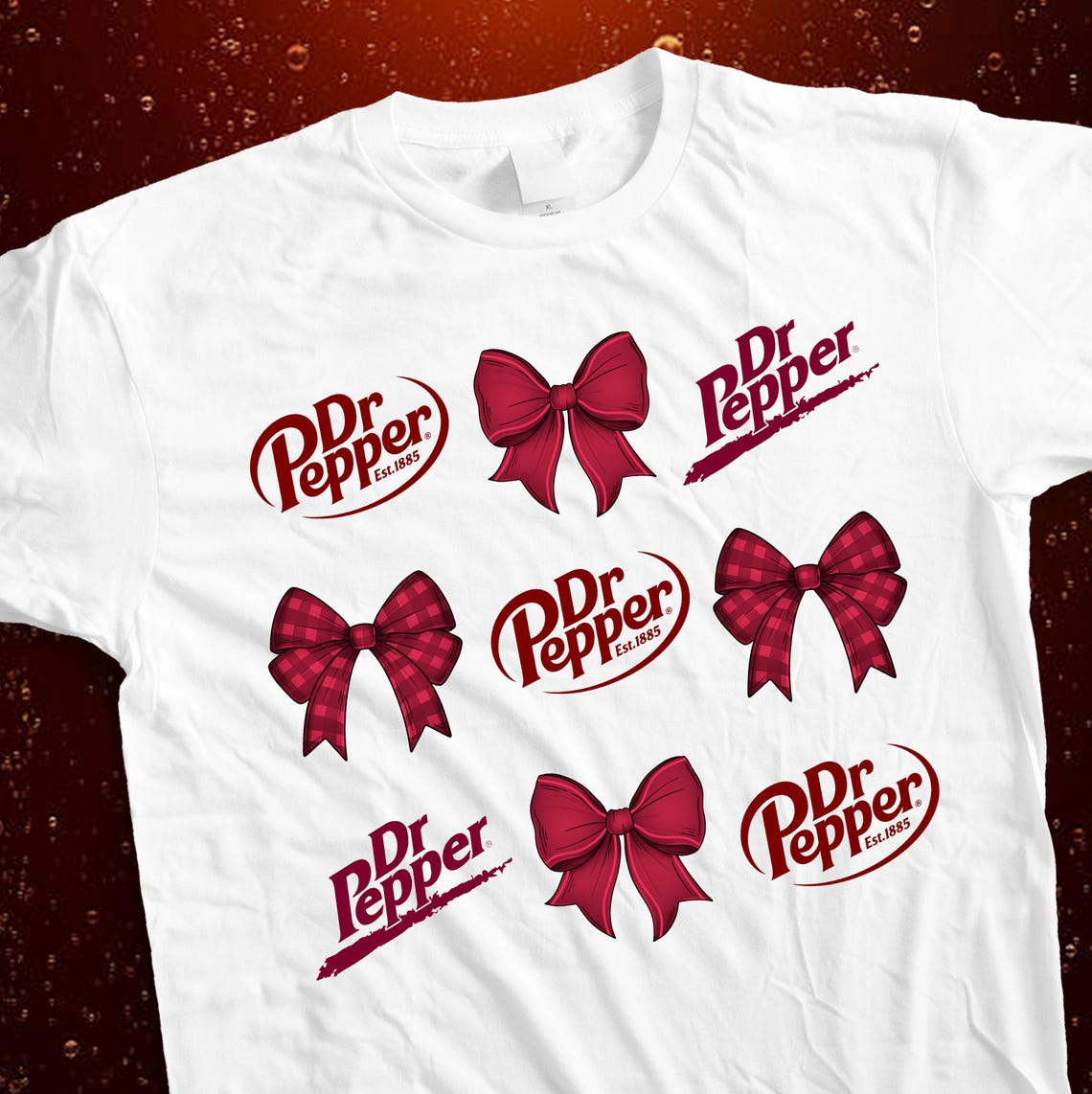 Dr Pepper Inspired DTF Design Digital Download – Classic Logos and ...