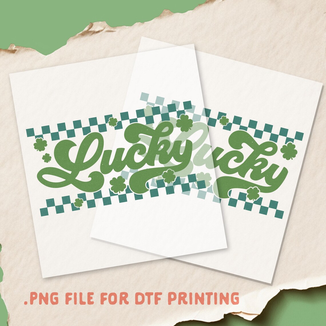St. Patrick's Day "lucky" Graphic | Digital Download PNG | Green ...