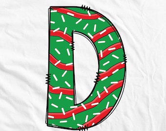 Little Debbie Christmas Tree Cake Alphabet & Numbers Set | Digital PNG ...