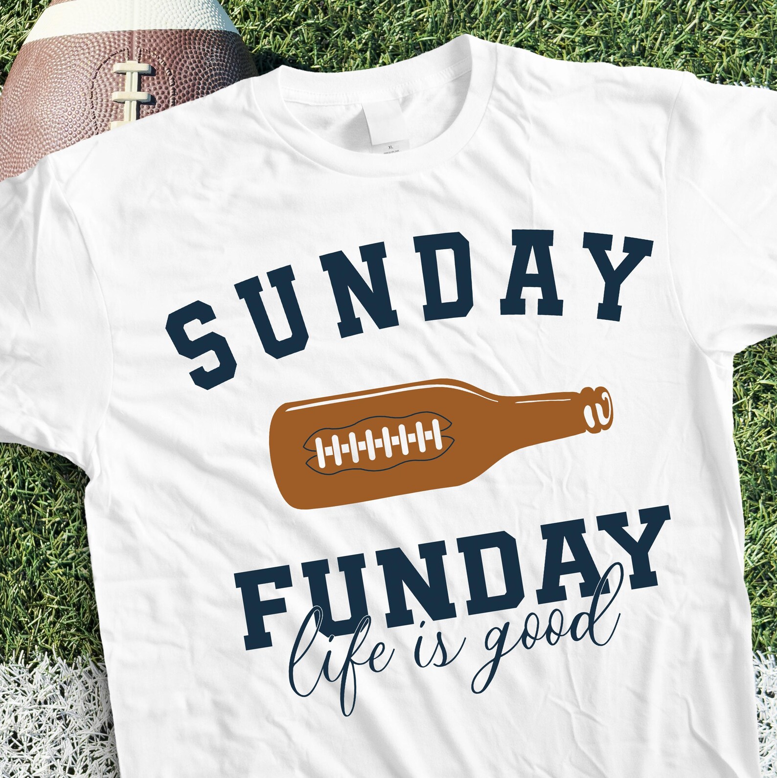 Football Shirt Design PNG | "sunday Funday Life is Good" | 3 PNG ...