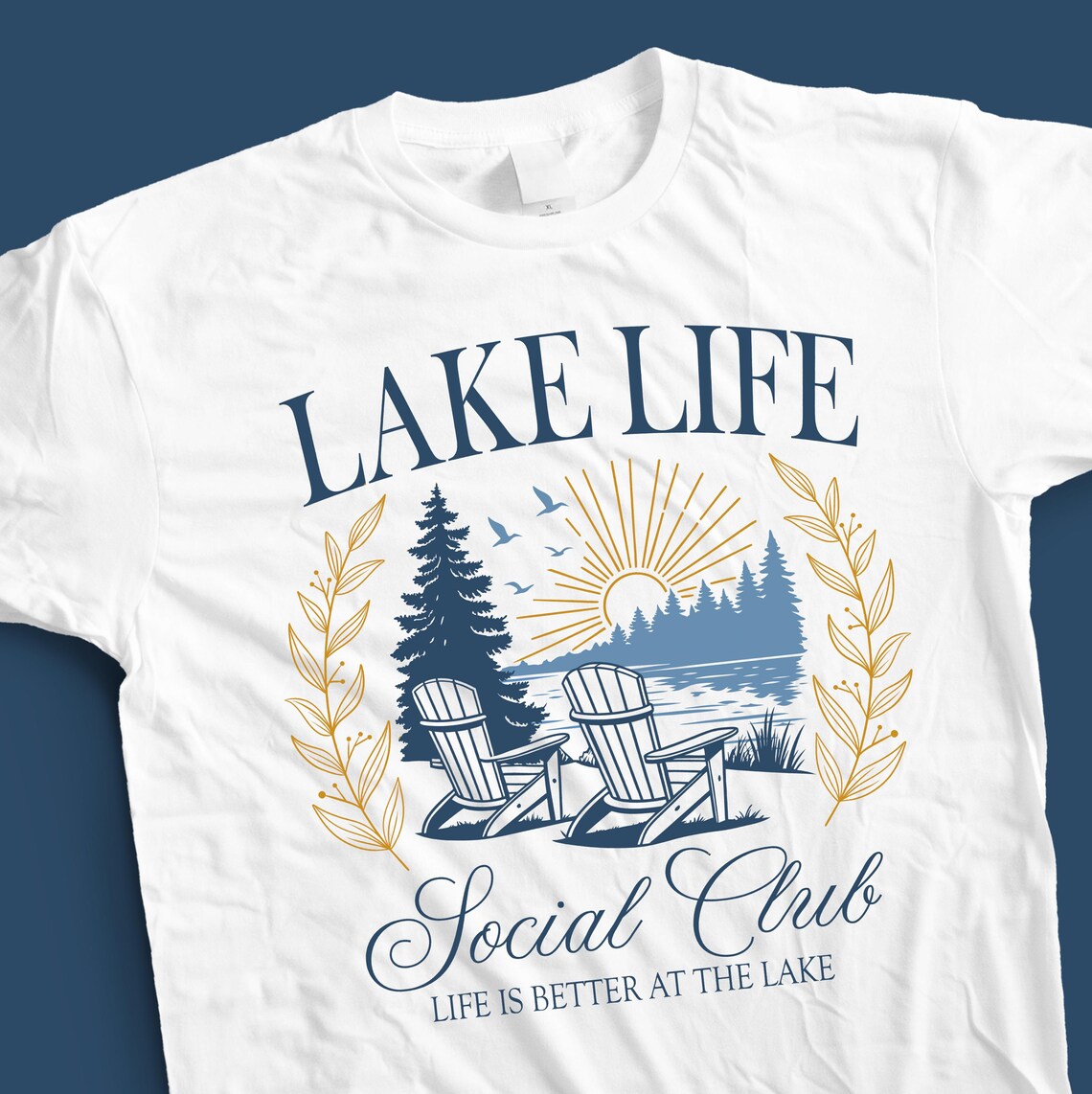 Lake Life Social Club PNG: Summer Boating Graphic (digital Download) - Etsy