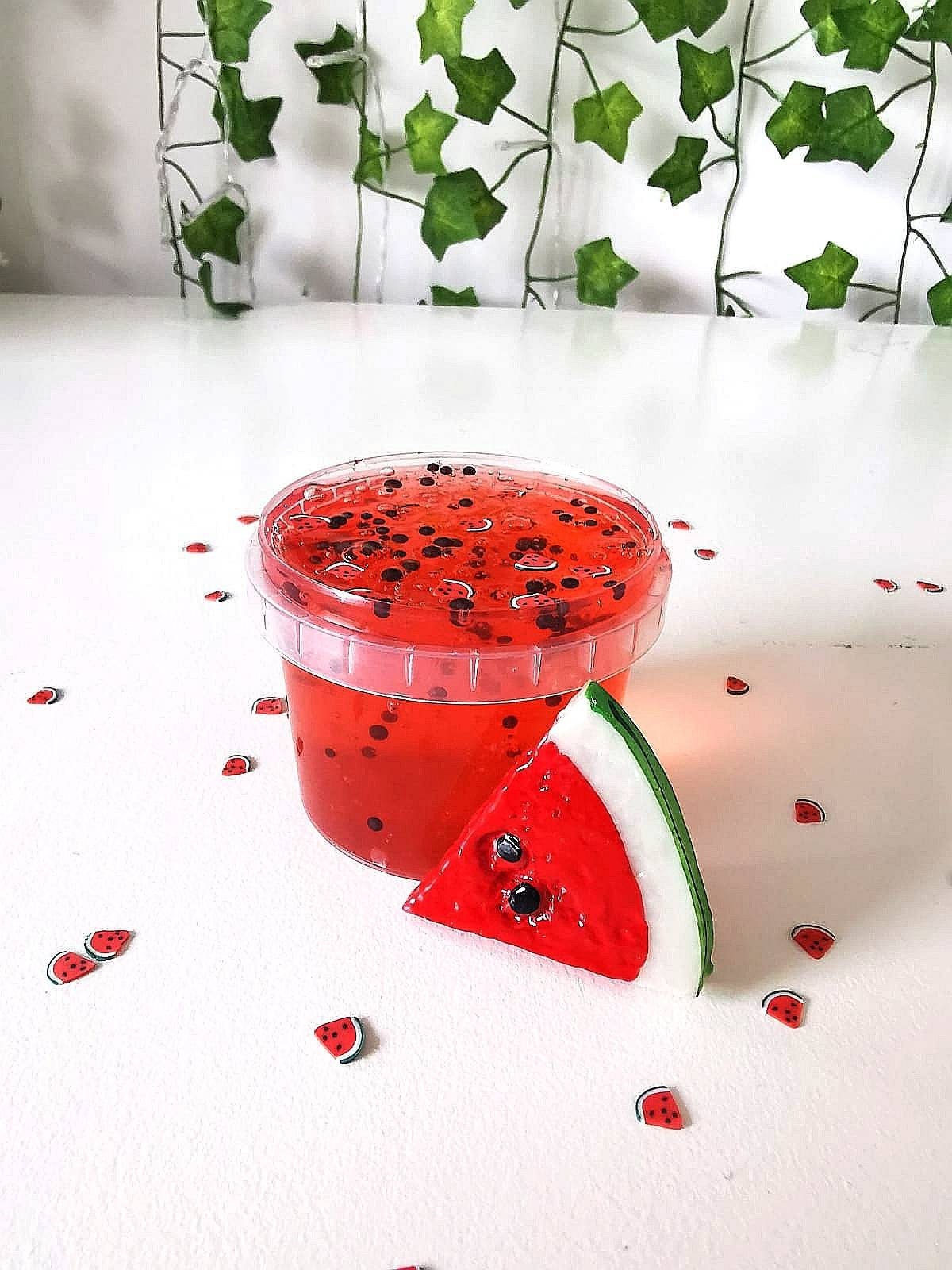 Slime Watermelon High Quality 3oz/5oz Fun Red Clear - Etsy