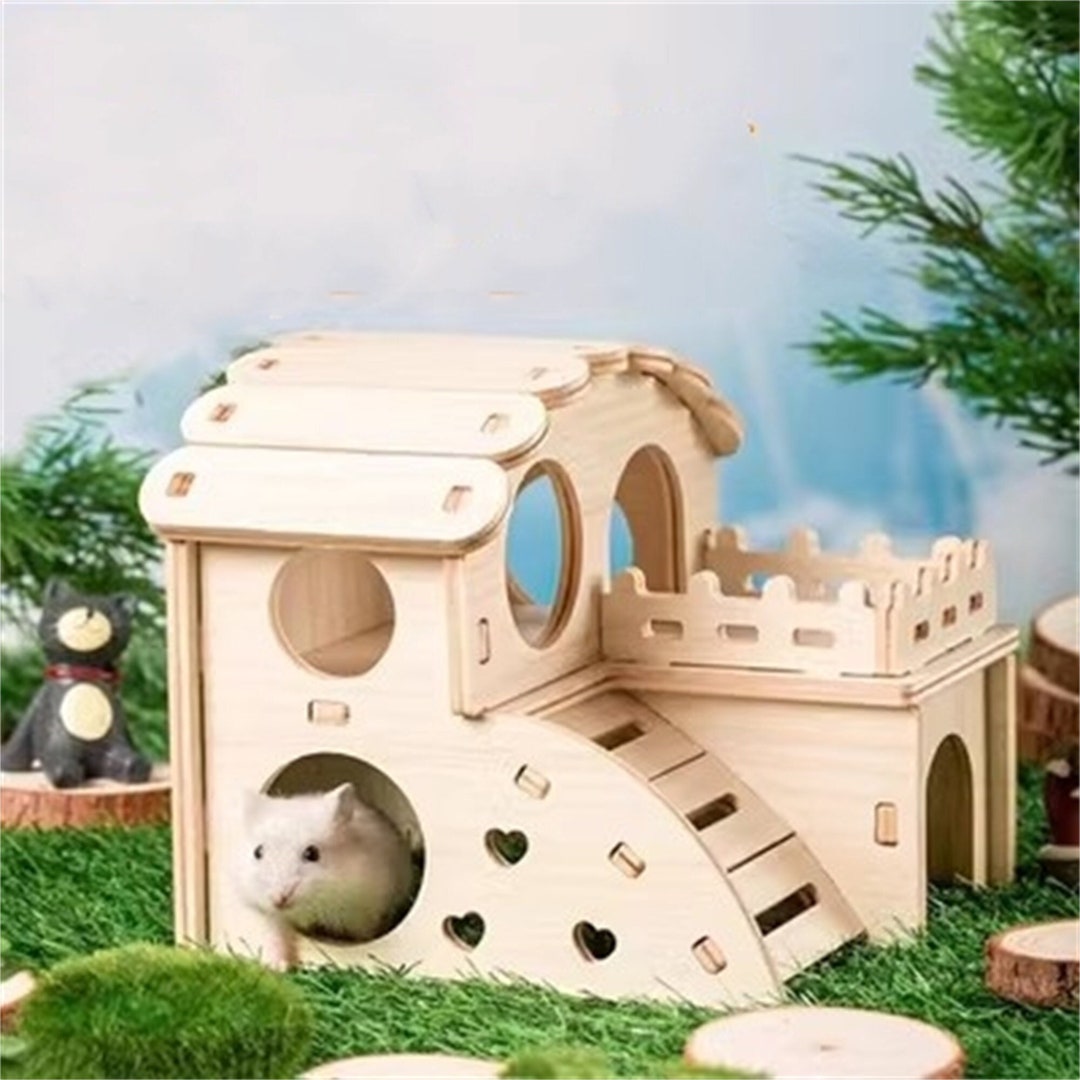 Hamster Hideout Hamster Wood House Hamster Supplies Hamster Toys ...