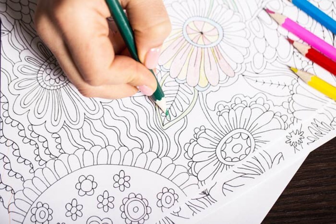 RELAXED MOTIVATIONAL COLORING - Etsy