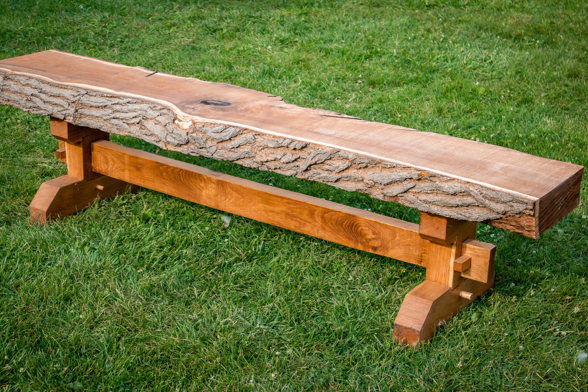 Timber Frame Wooden Bench - for Local Delivery! - Etsy
